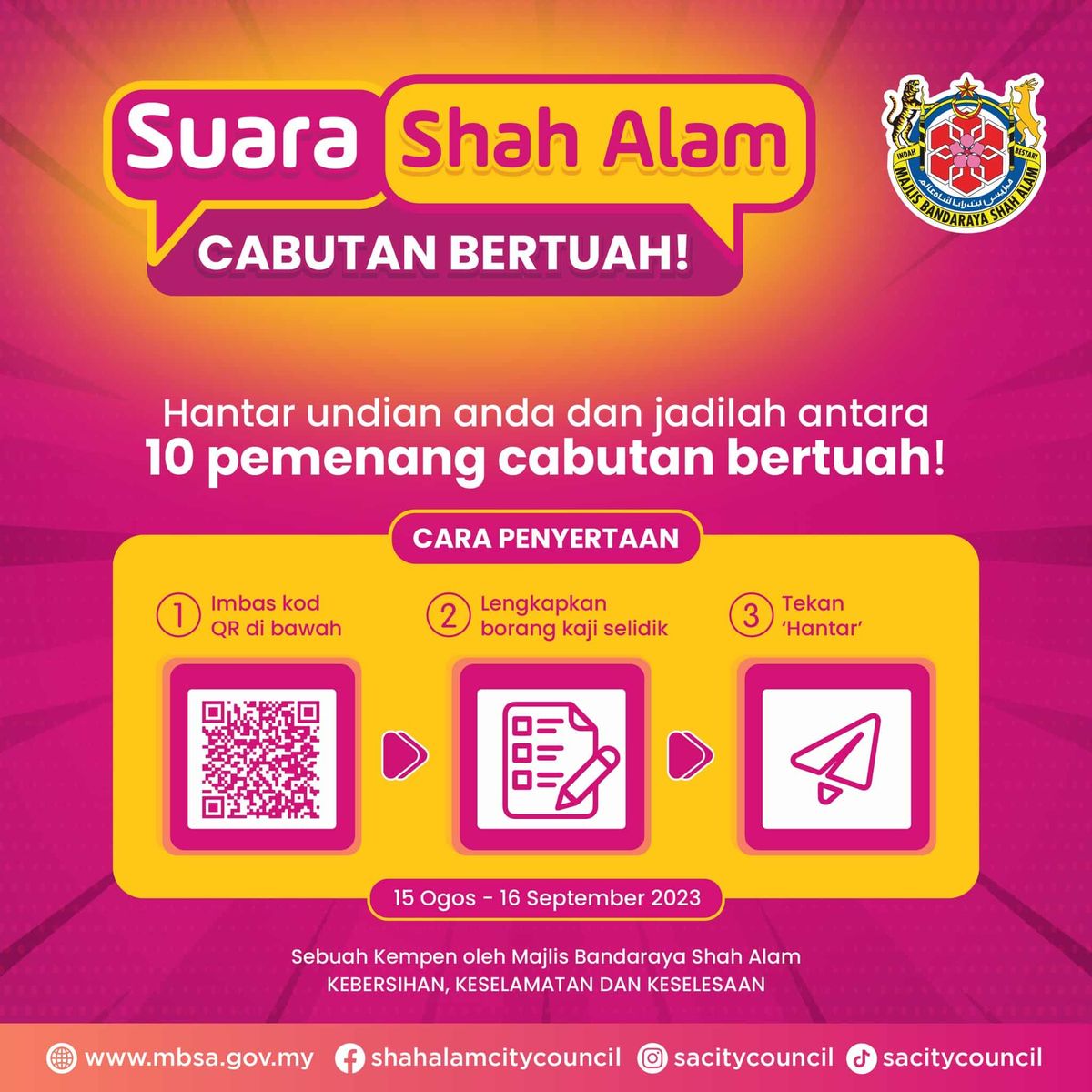 MBSA pelawa sertai undian restoran pilihan, menangi cabutan bertuah ...