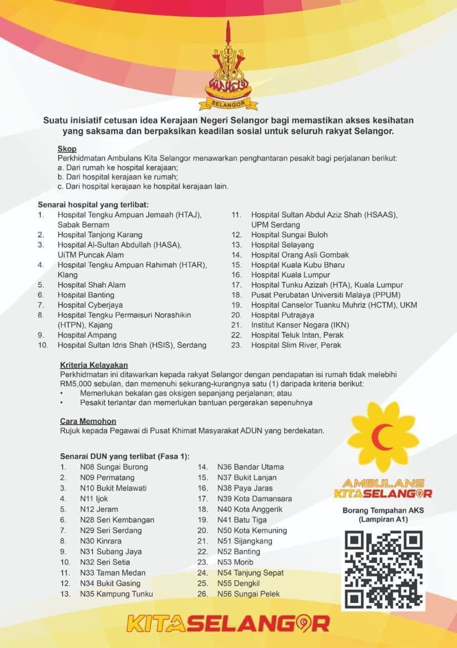 Ambulans Kita Selangor provides free non-emergency services - Media ...